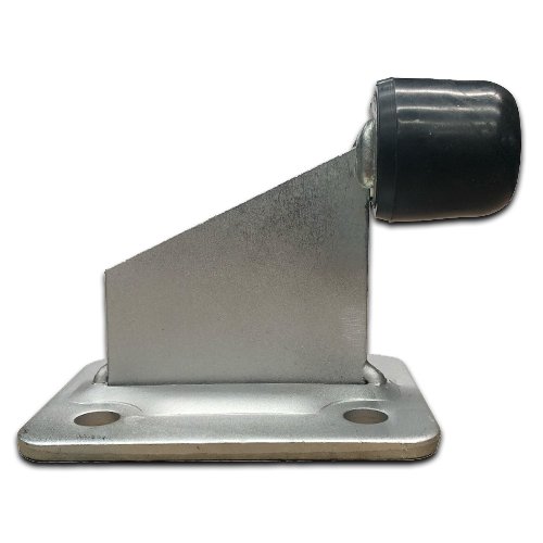 Galv Steel Sliding Gate Stopper with Base Plate Height 95mm | Gatesplus