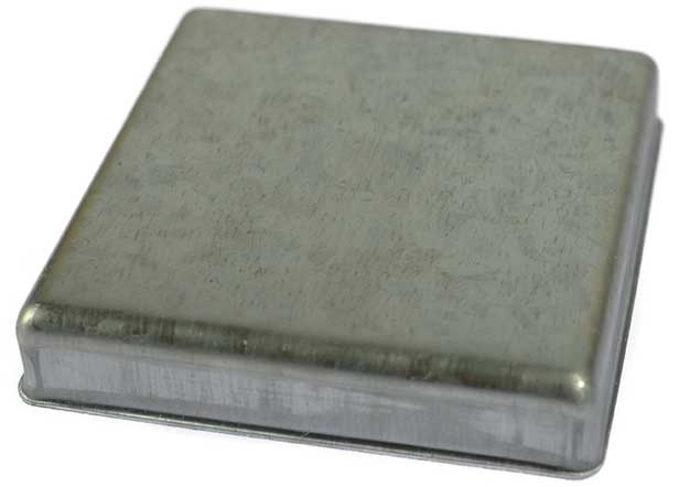Galvabond Flat Top Steel Post Cap for Square Post Size 90x90mm ...