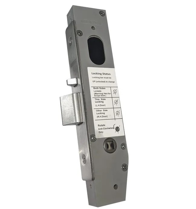 Lockton Oval Insert Mortice Lock - 50x50 Frame, 23mm Backset, Silver ...