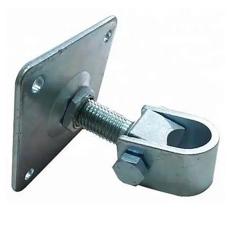 Zinc Plated Adjustable Swing Gate Hinge With Plate - 20mm Long 25NB ...