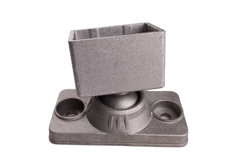 Aluminium Fence Rail Bracket, 40x40mm / 50x50mm Tube, Double Lug, 2 ...