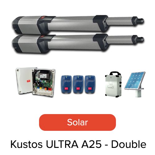 Solar BFT Double Kustos A25 - Complete Kit | Gatesplus